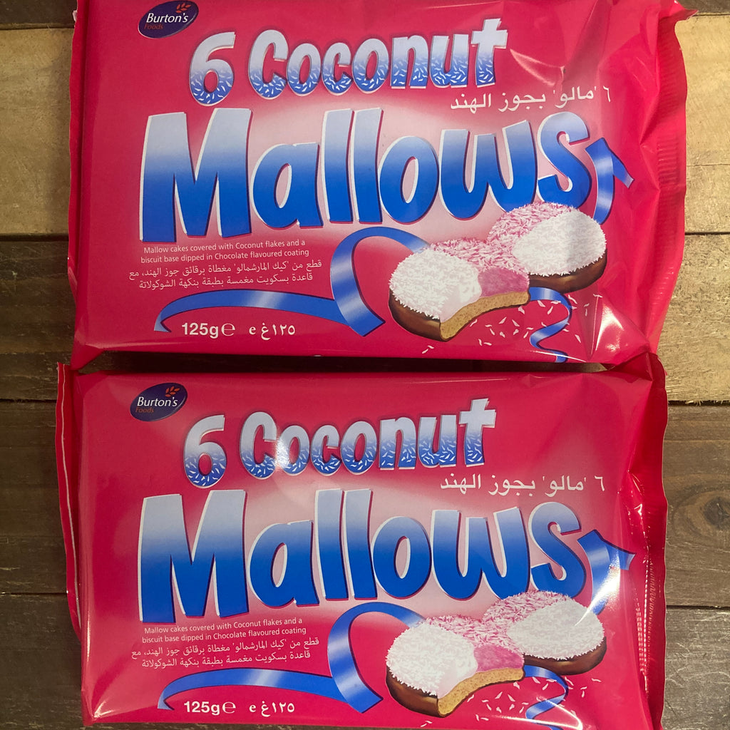 12x Burton's Coconut Mallows (2 Packs of 6) & Low Price Foods Ltd