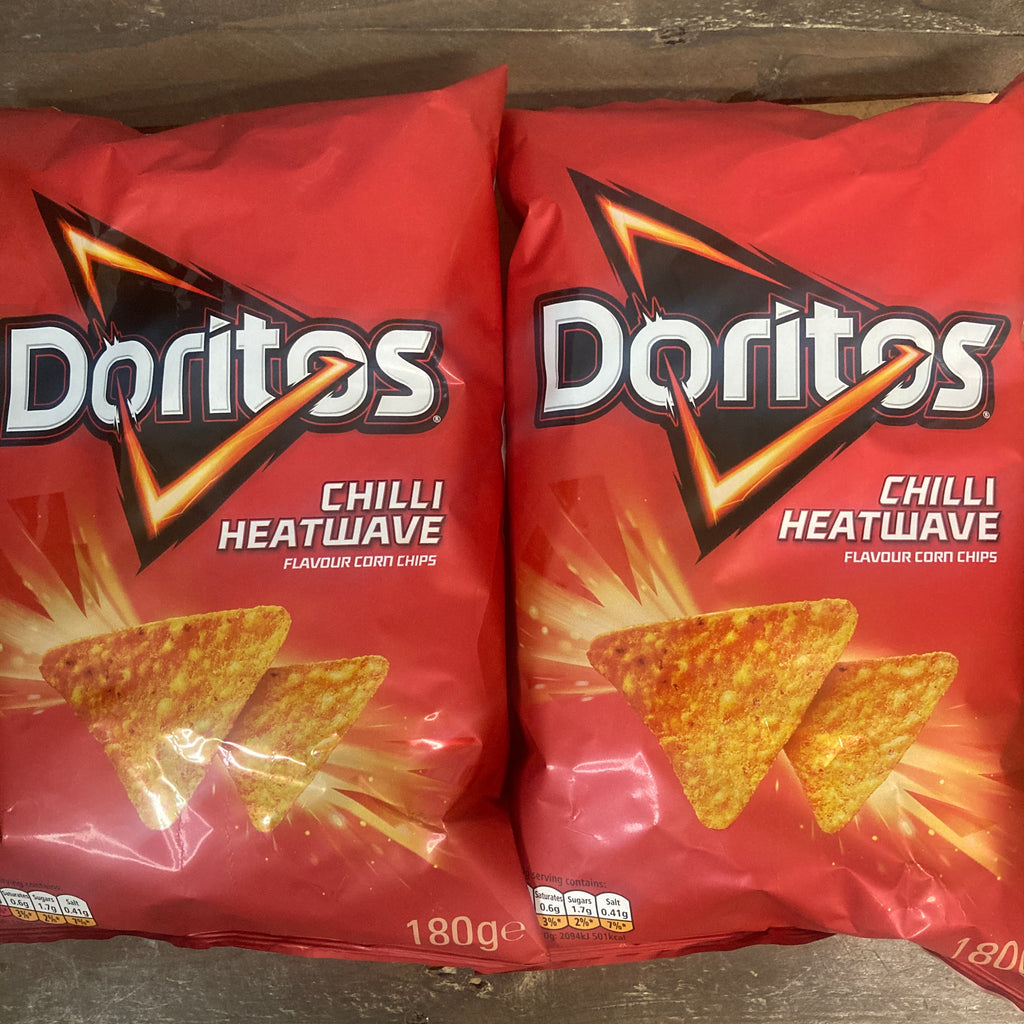 4x Doritos Tortilla Chips Chilli Heatwave Share Bags (4x180g) & Low Price Foods Ltd