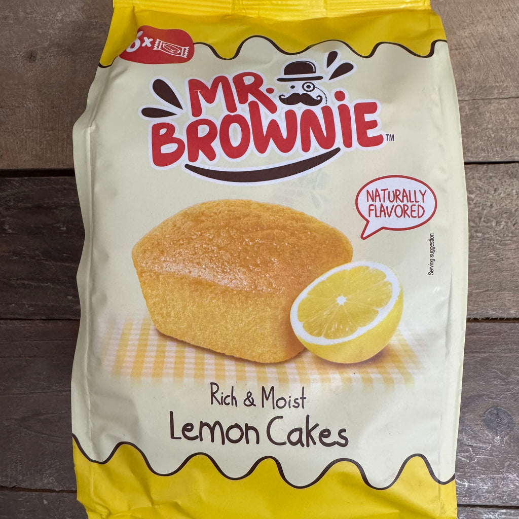 8x Mr Brownie Lemon Brownies (1 Bag of 8x25g) & Low Price Foods Ltd