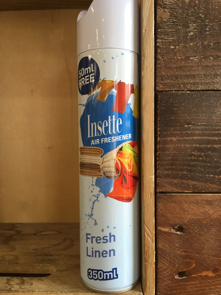 Insette Air Freshener Fresh Linen Fragrance 300ml & Low Price Foods Ltd
