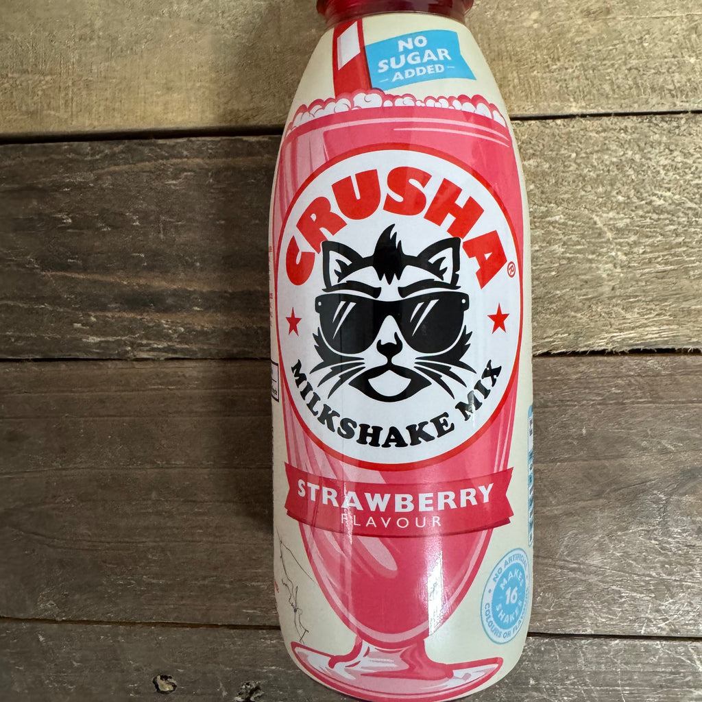 2x Crusha Strawberry Milkshake Mix Bottles (2x500ml) & Low Price Foods Ltd