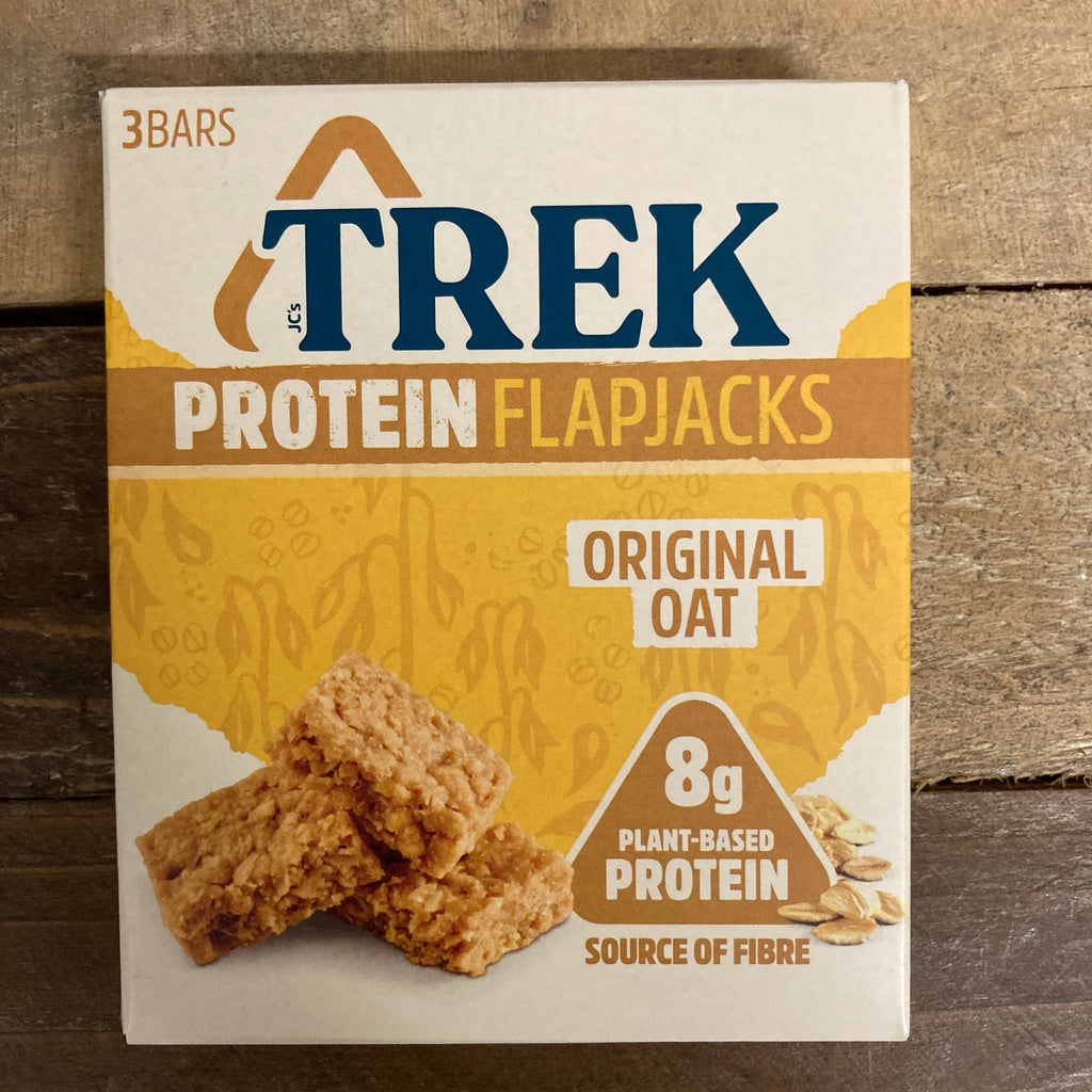 12x TREK Original Oat Protein Flapjacks (4 Packs of 3x40g) & Low Price ...