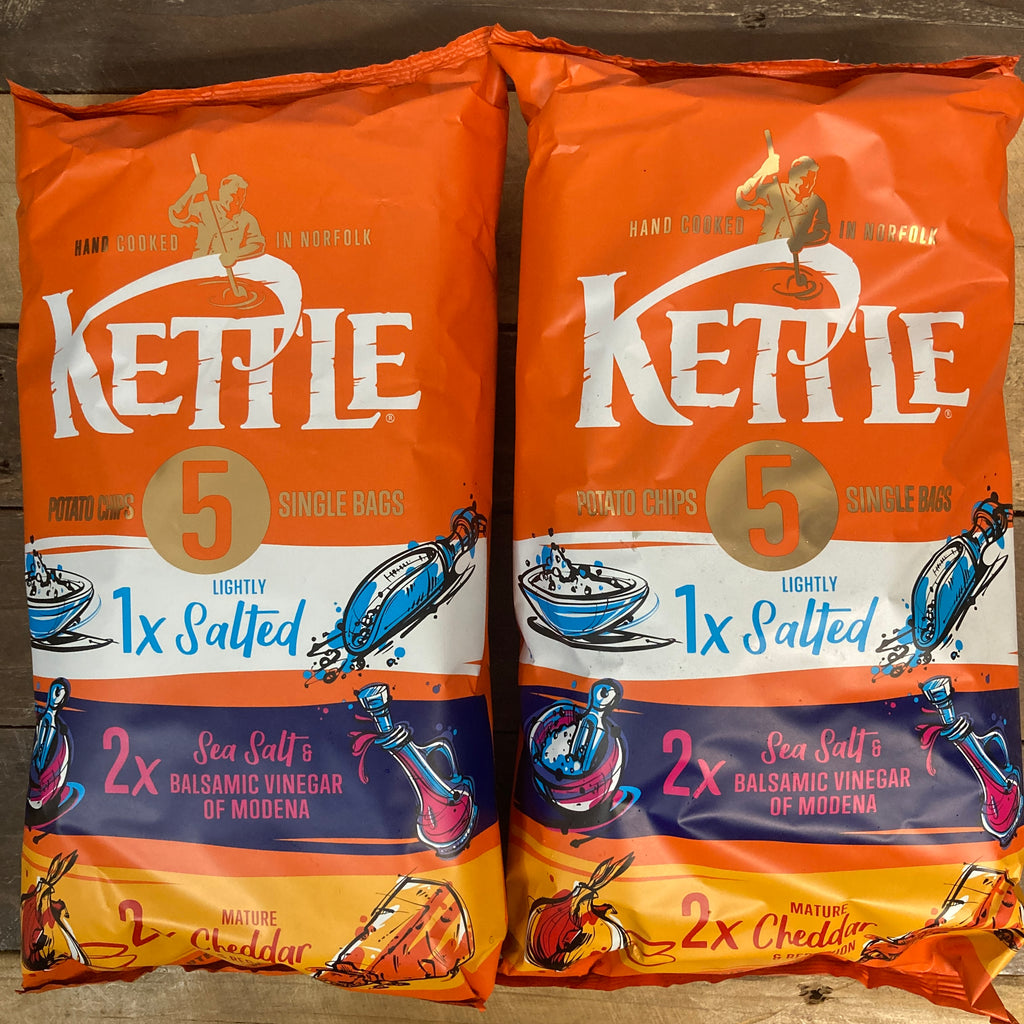 10x Kettle Chips Variety Crisps Bags (2 Packs of 5x25g) & Low Price ...