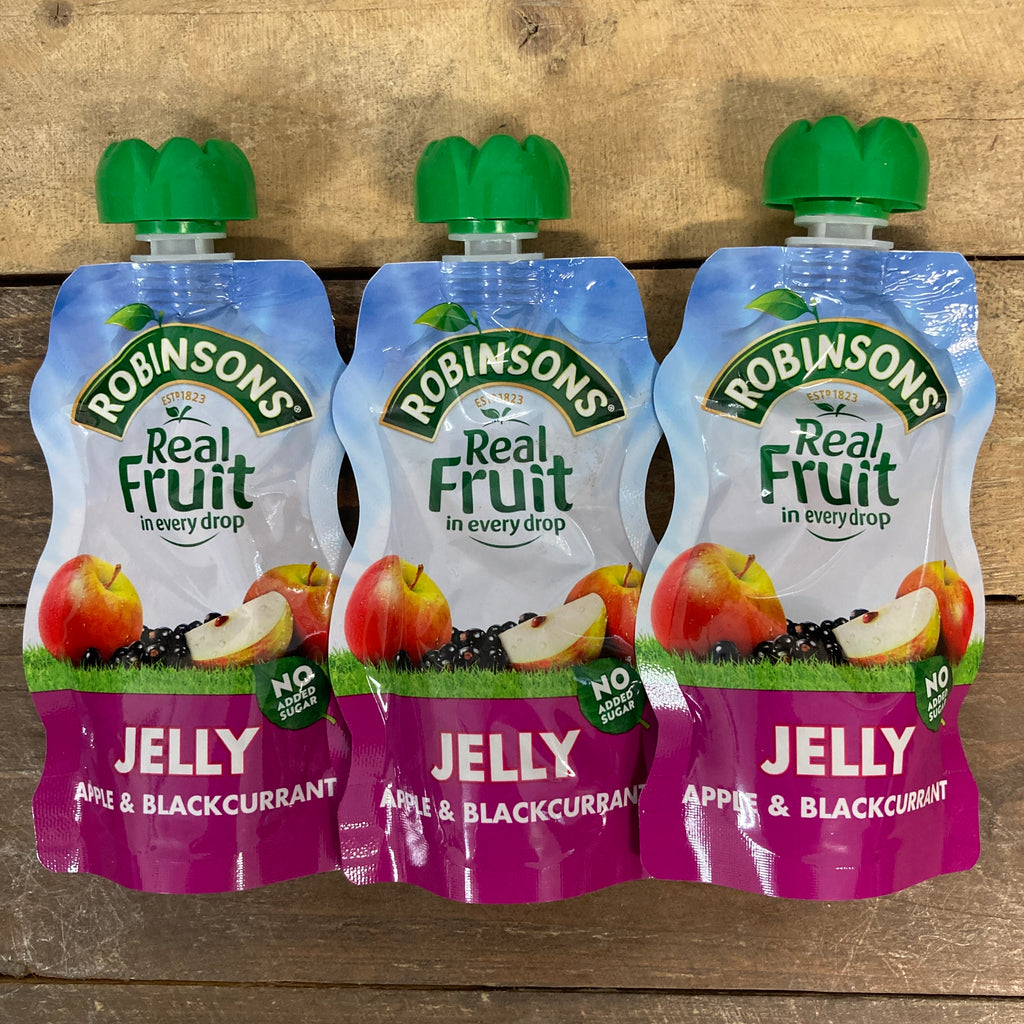 8x Mixed Robinsons Jelly Pouches (4x Orange + 4x Apple & Blackcurrant ...