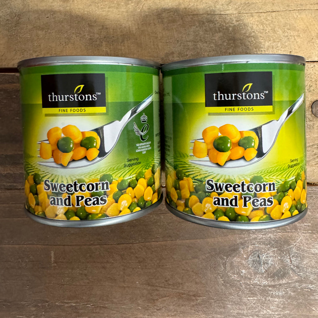 4x Thurstons Sweetcorn & Peas Tins (4x184g) & Low Price Foods Ltd
