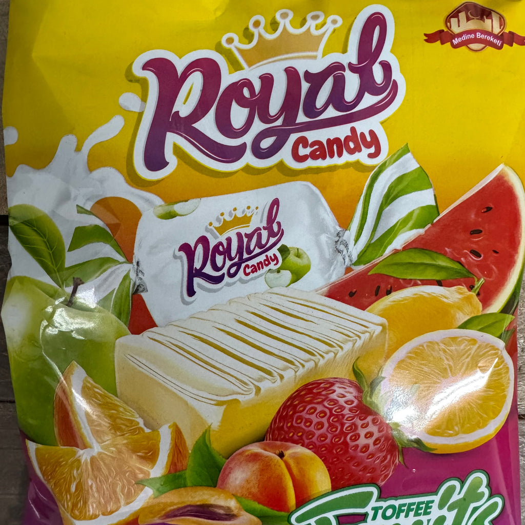 Royal Candy Toffee Fruits Sweets Bag (1x250g) & Low Price Foods Ltd