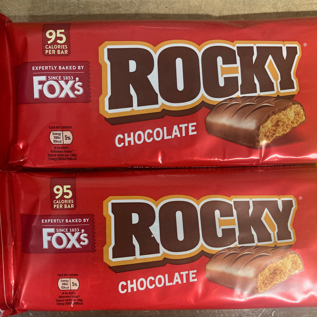 21x Fox's Rocky Milk Chocolate Biscuit Bars (3 Packs of 7x19g) & Low ...