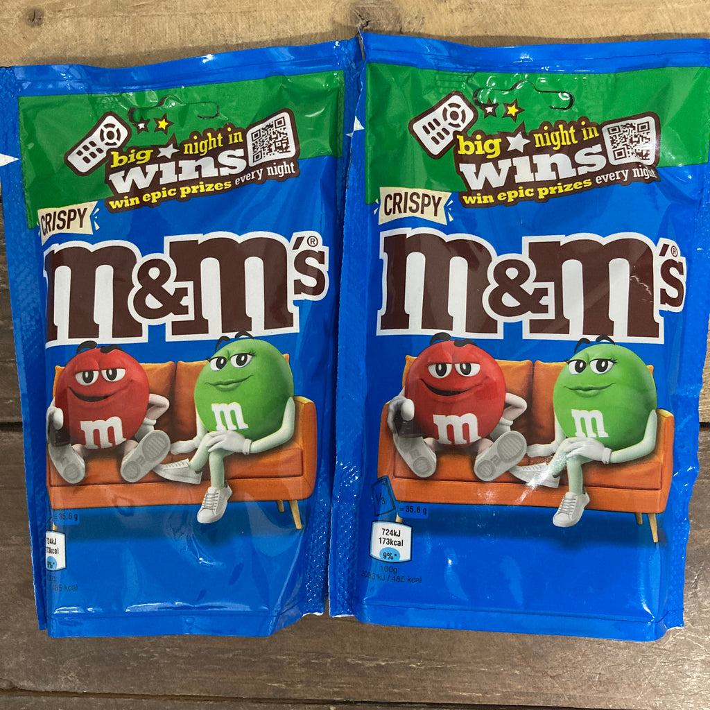 3x M&M's Crispy Milk Chocolate Share Bags (3x107g) & Low Price Foods Ltd