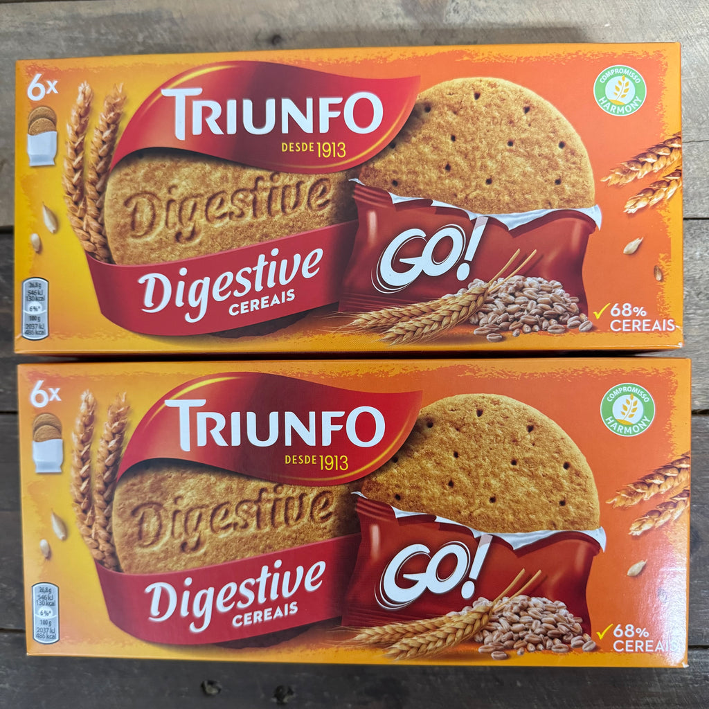 12x Triunfo Digestive Go Biscuits Twin Packs (2x Boxes of 6 Twin Packs ...