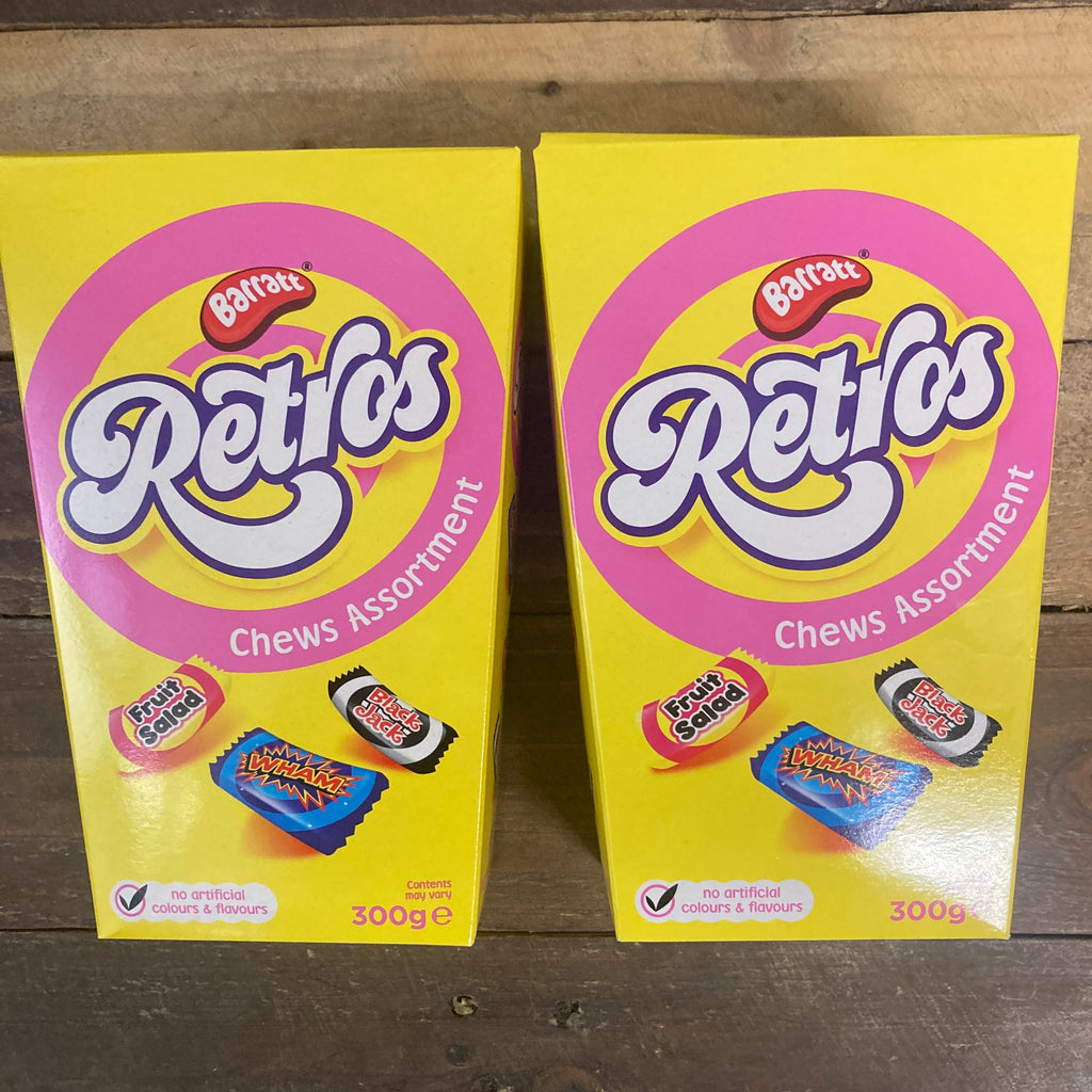 2x Barratt Retros Chews Assortment Boxes (2x300g) & Low Price Foods Ltd
