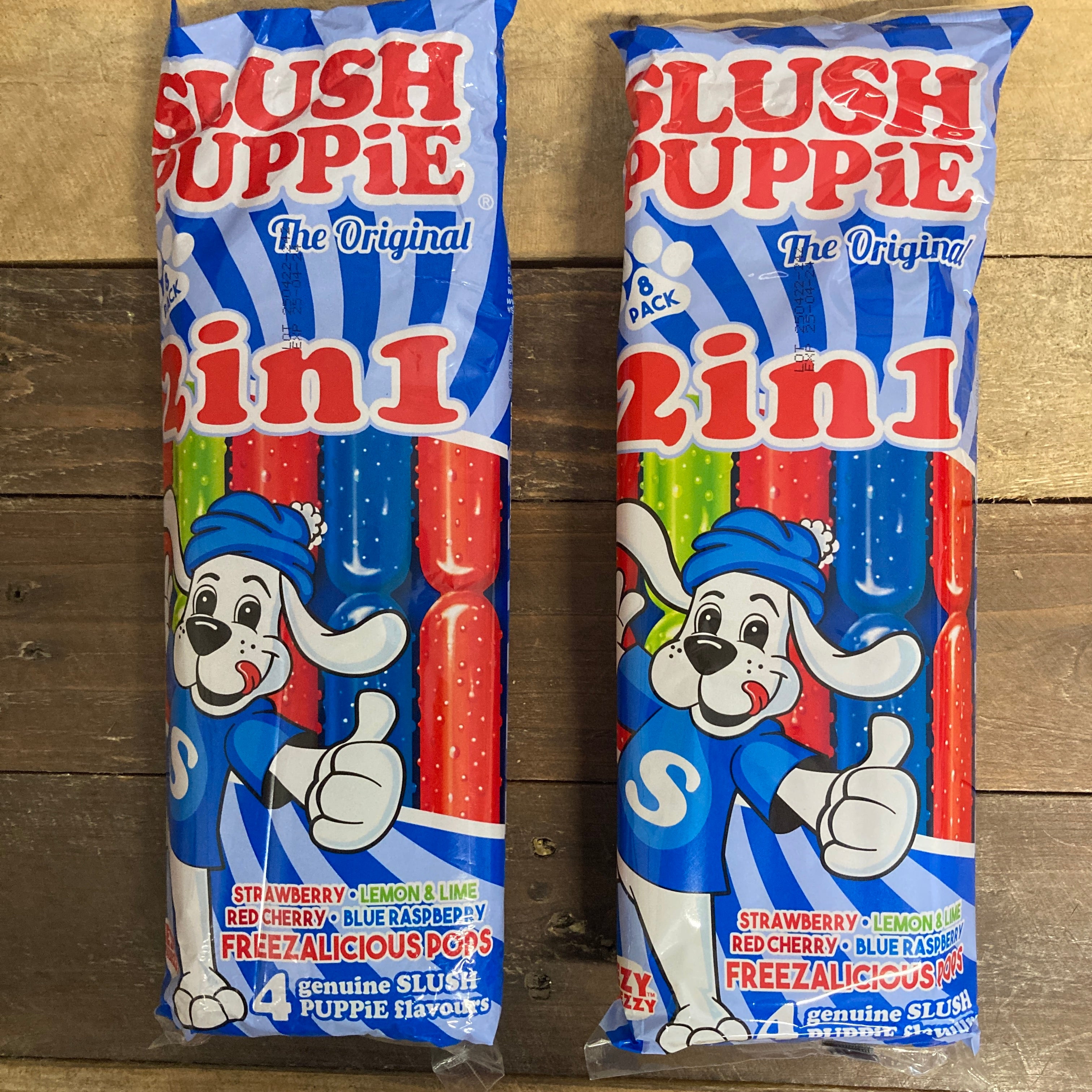 16x Slush Puppie the Original Squeezee Ice Pops 2 Packs of 8x75ml