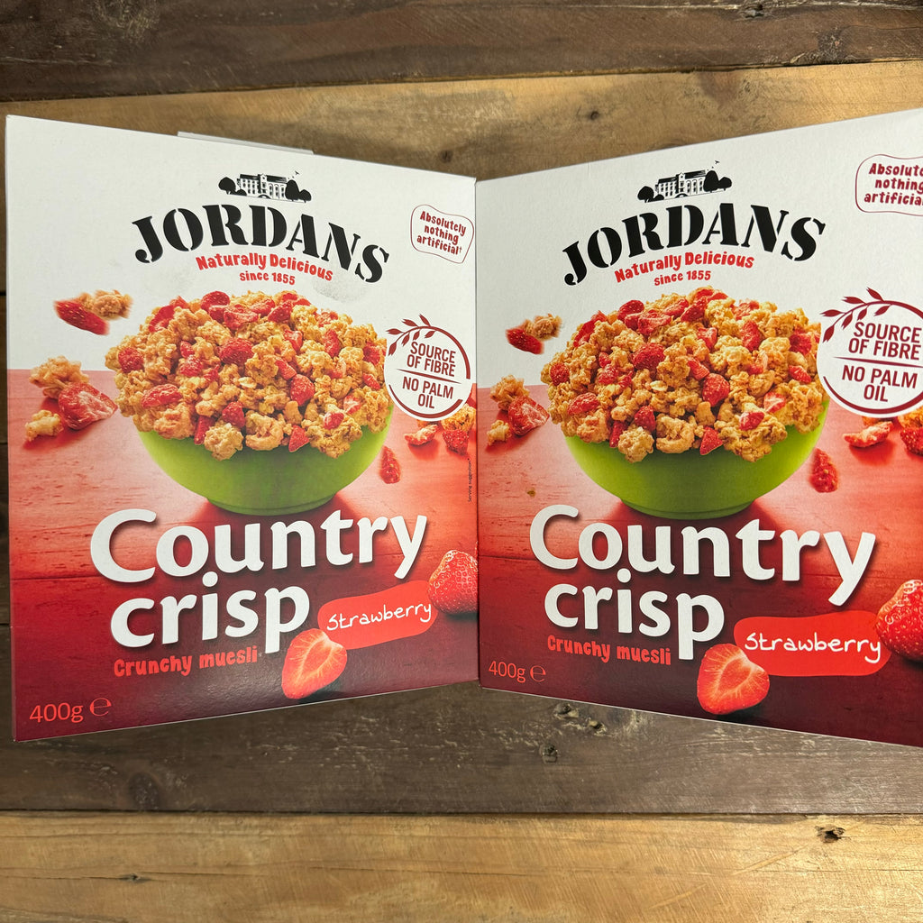 2x Jordans Country Crisp Strawberry Crunchy Muesli Packs (2x400g) & Low ...