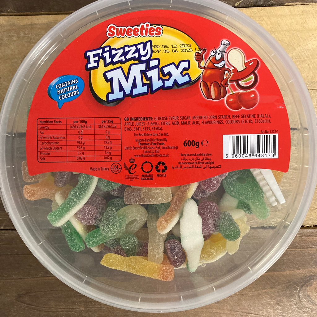 600g Sweeties Fizzy Mix Tub And Low Price Foods Ltd