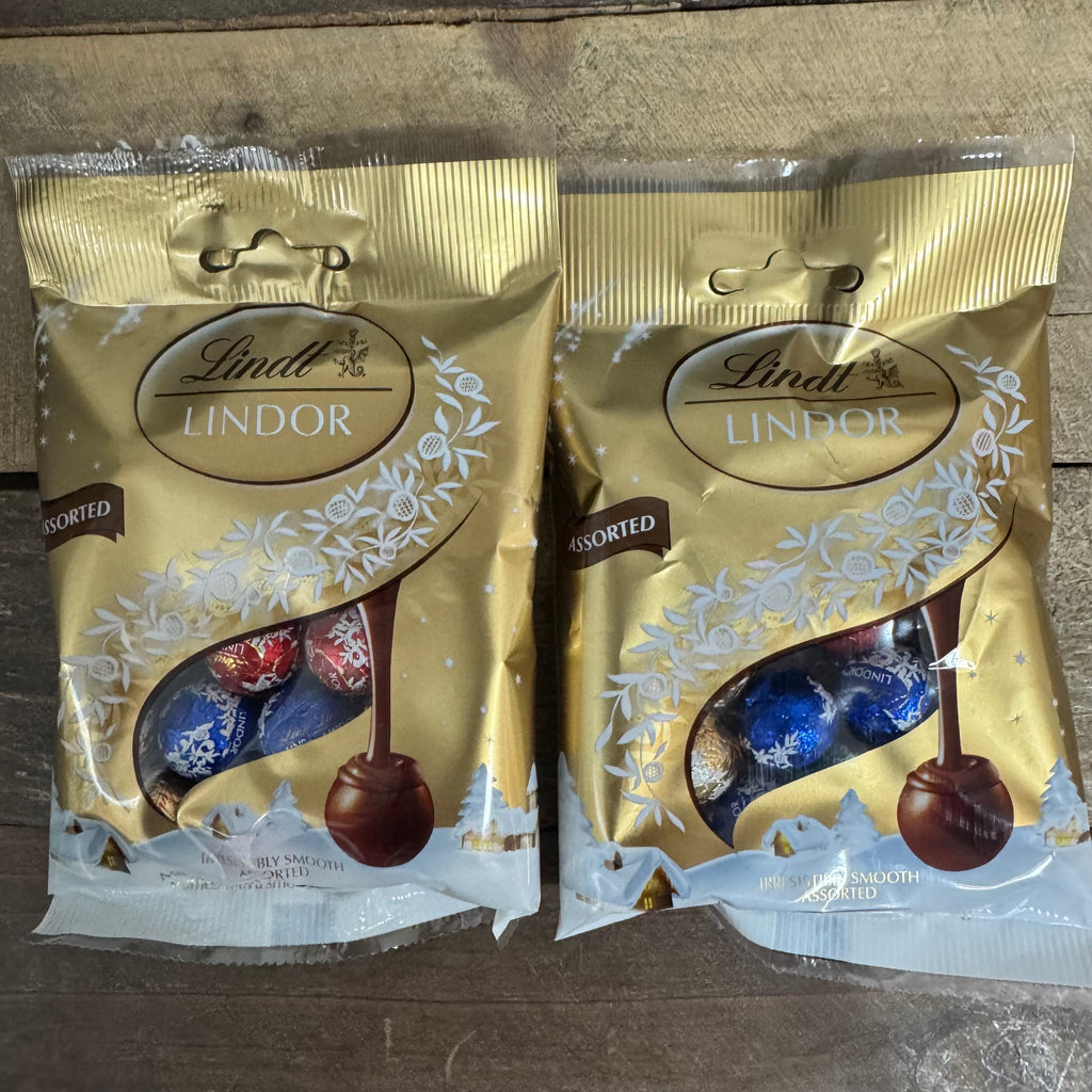 2x Lindt LINDOR Assorted Mini Truffles Bags (2x80g) & Low Price Foods Ltd