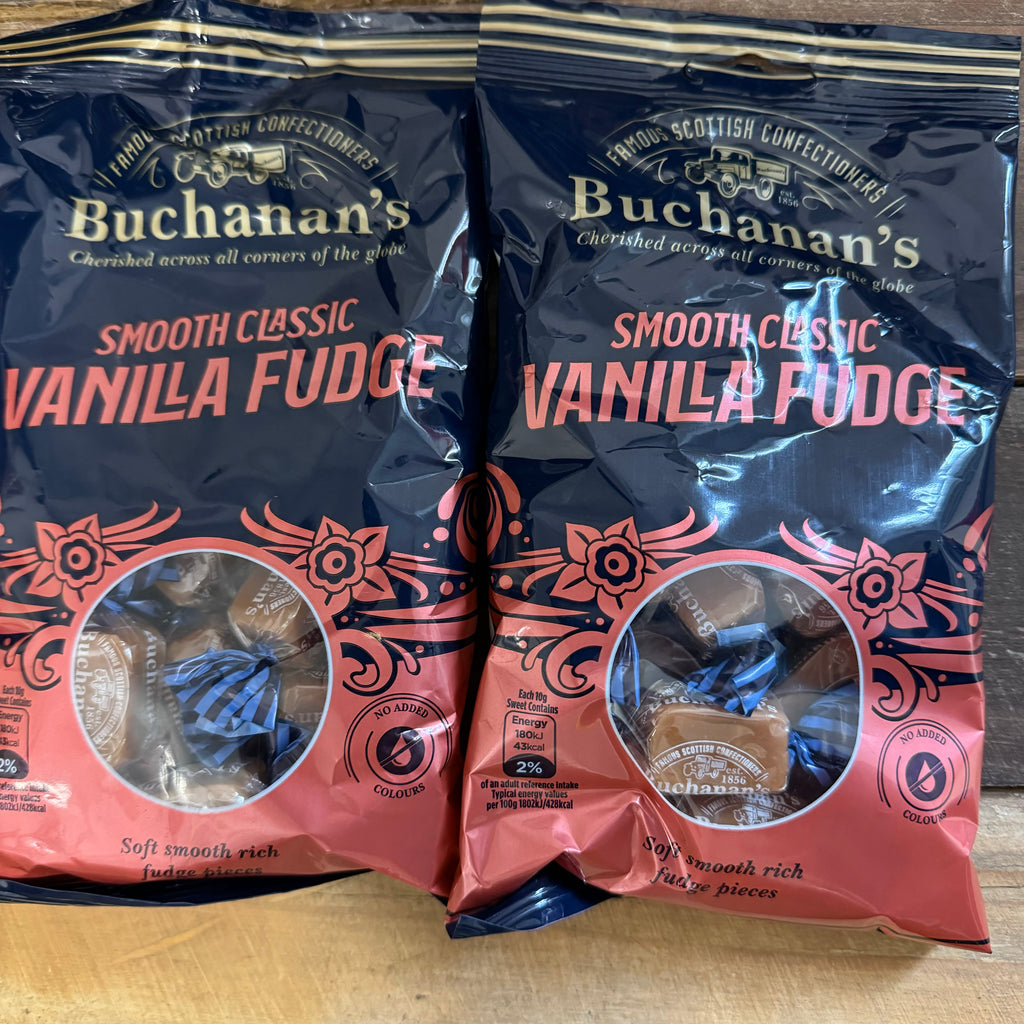 3x Buchanan's Smooth Classic Vanilla Fudge Bags (3x130g) & Low Price ...