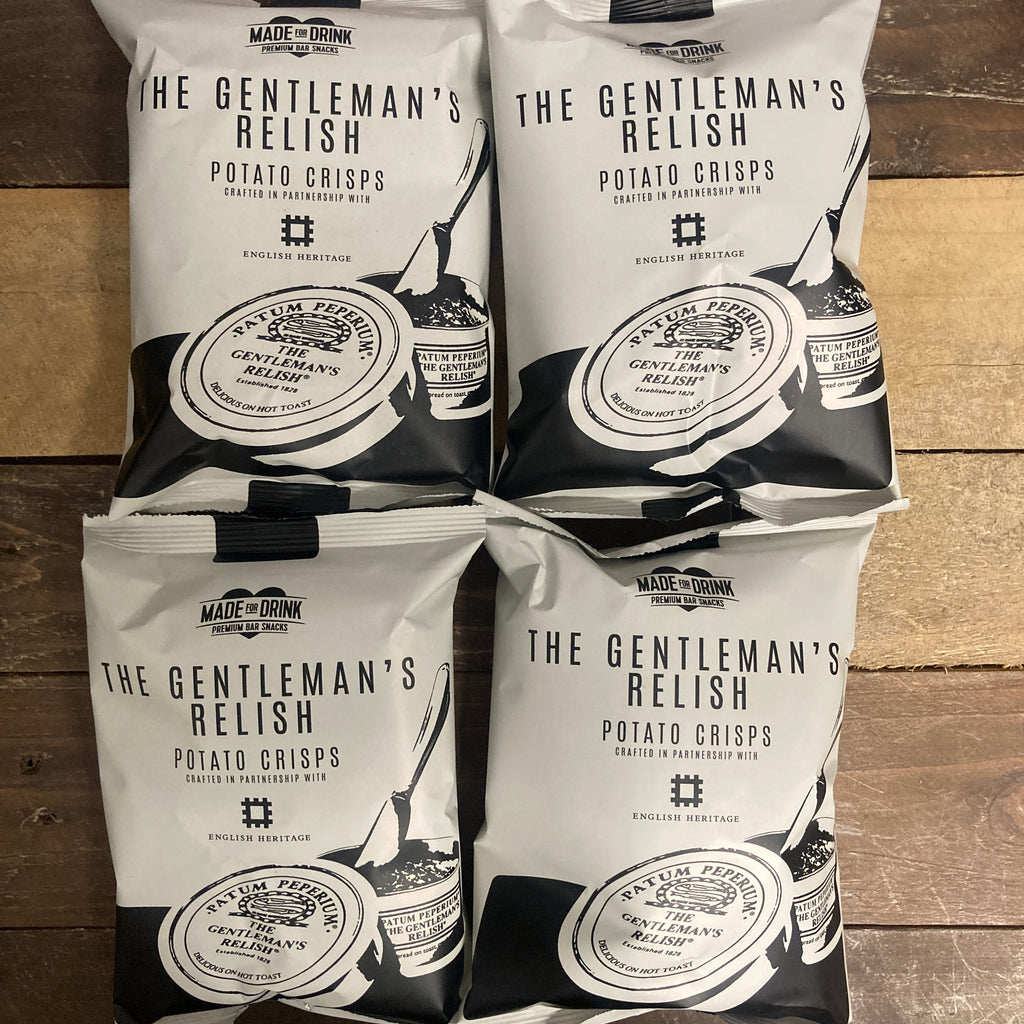 6x Made For Drink The Gentleman's Relish Crisps Bags (6x40g) & Low ...