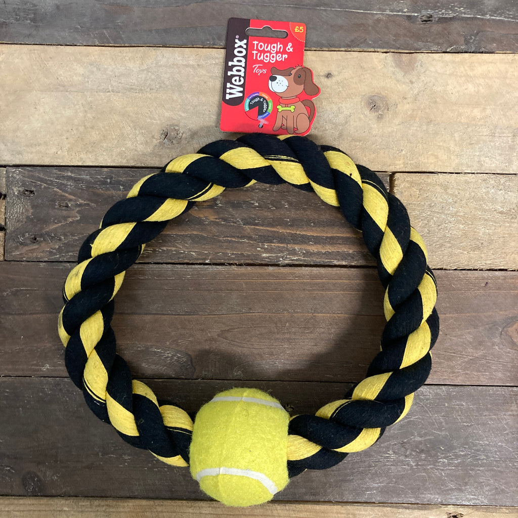 Webbox Tough Tugger Rope and Slip-On Ball Pull & Low Price Foods Ltd