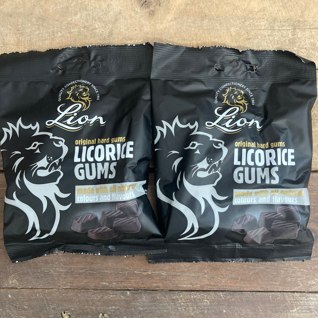 4x Lion Original Hard Liquorice Gums Bags (4x113g) & Low Price Foods Ltd
