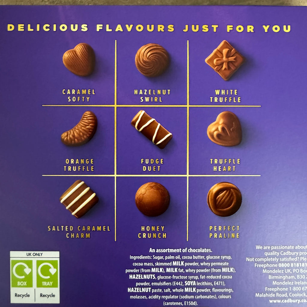 312g Cadbury Milk Tray Chocolates Box (1x312g) & Low Price Foods Ltd