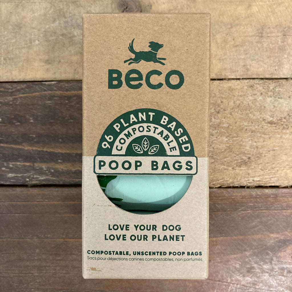96x Beco Compostable Unscented Dog Poop Bags (1 Pack of 96 Bags) & Low ...