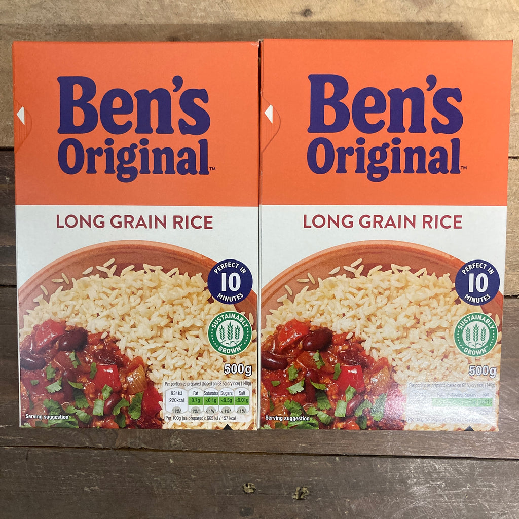1Kg Ben's Original Long Grain Rice (2x500g) & Low Price Foods Ltd