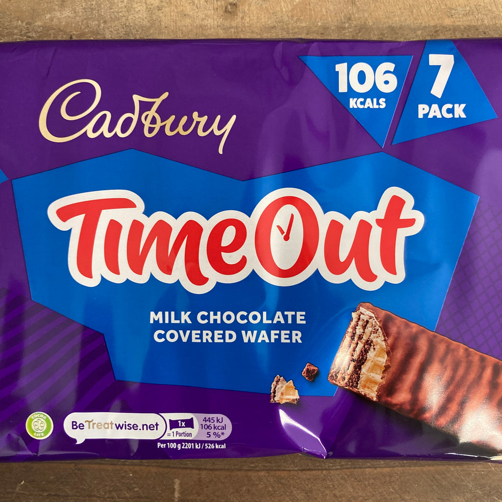 21x Cadbury Timeout Wafer Chocolate Biscuit Bars (3 Packs of 7x20.2g ...