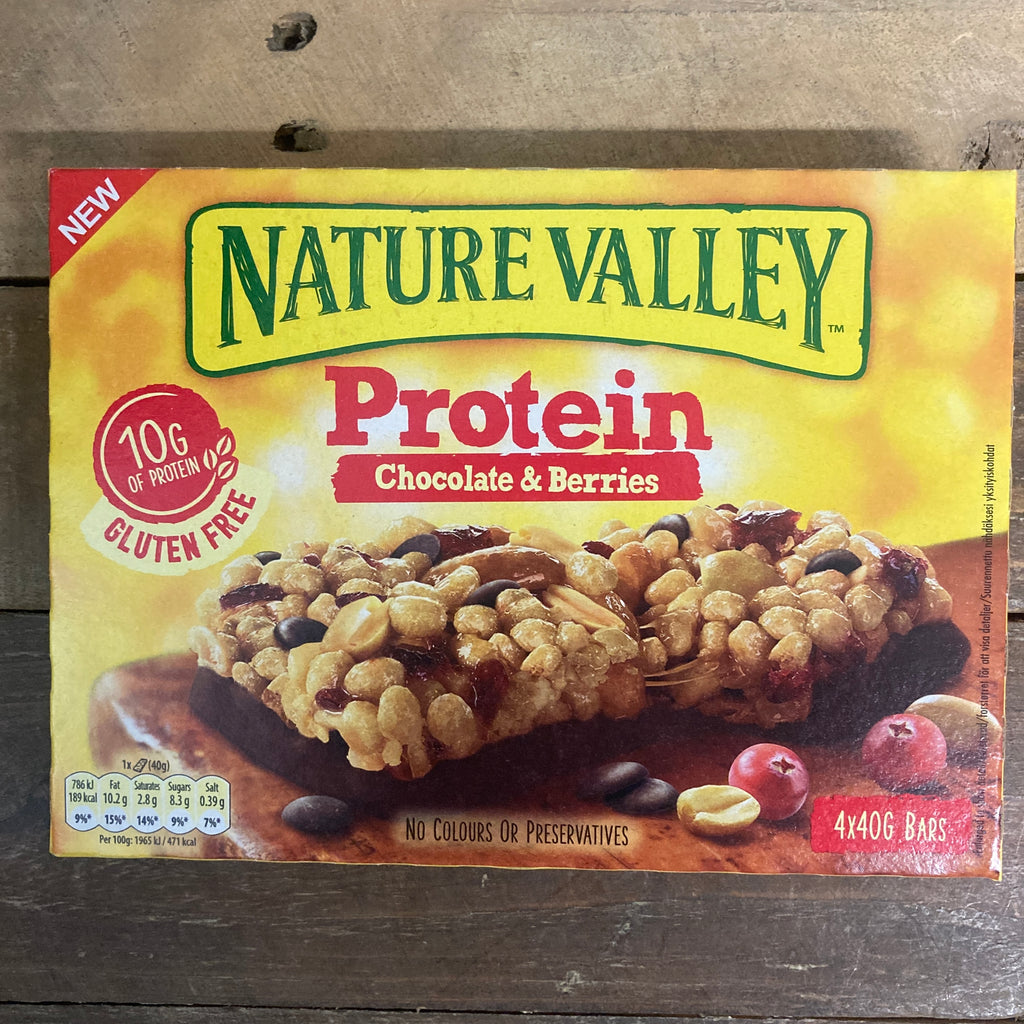 12x Nature Valley Chocolate & Berries Protein Bars (3 Packs of 4x40g ...