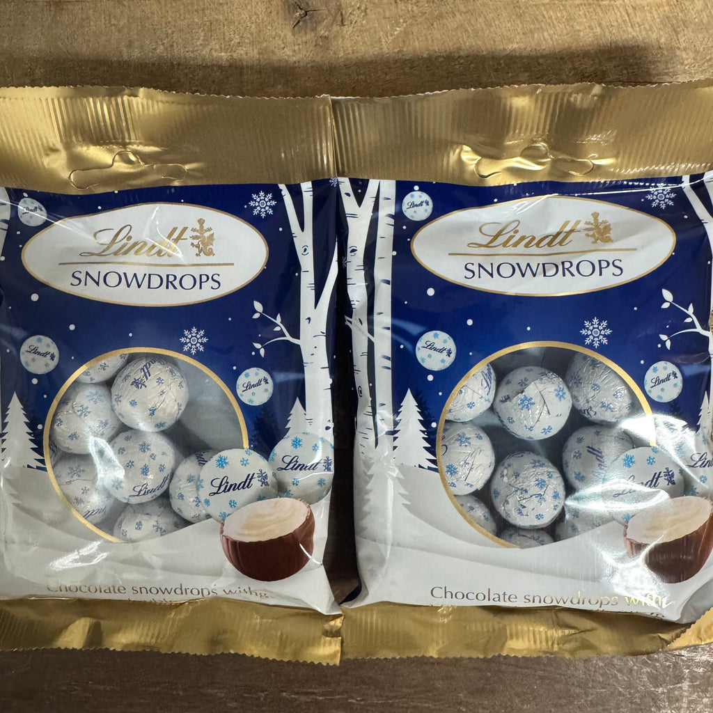 2x Lindt Snowdrops Milk Chocolate Bags (2x70g) & Low Price Foods Ltd