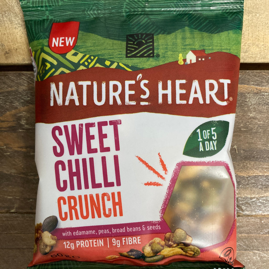6x Nature's Heart Sweet Chilli Crunch Bags (6x50g) & Low Price Foods Ltd