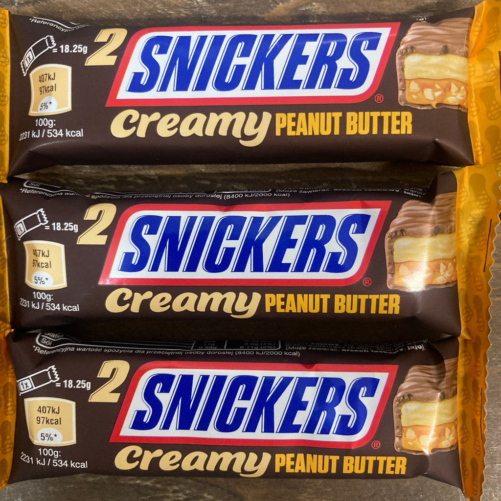 24x Snickers Creamy Peanut Nut Butter Chocolate Duo Bars (24x36.5g ...