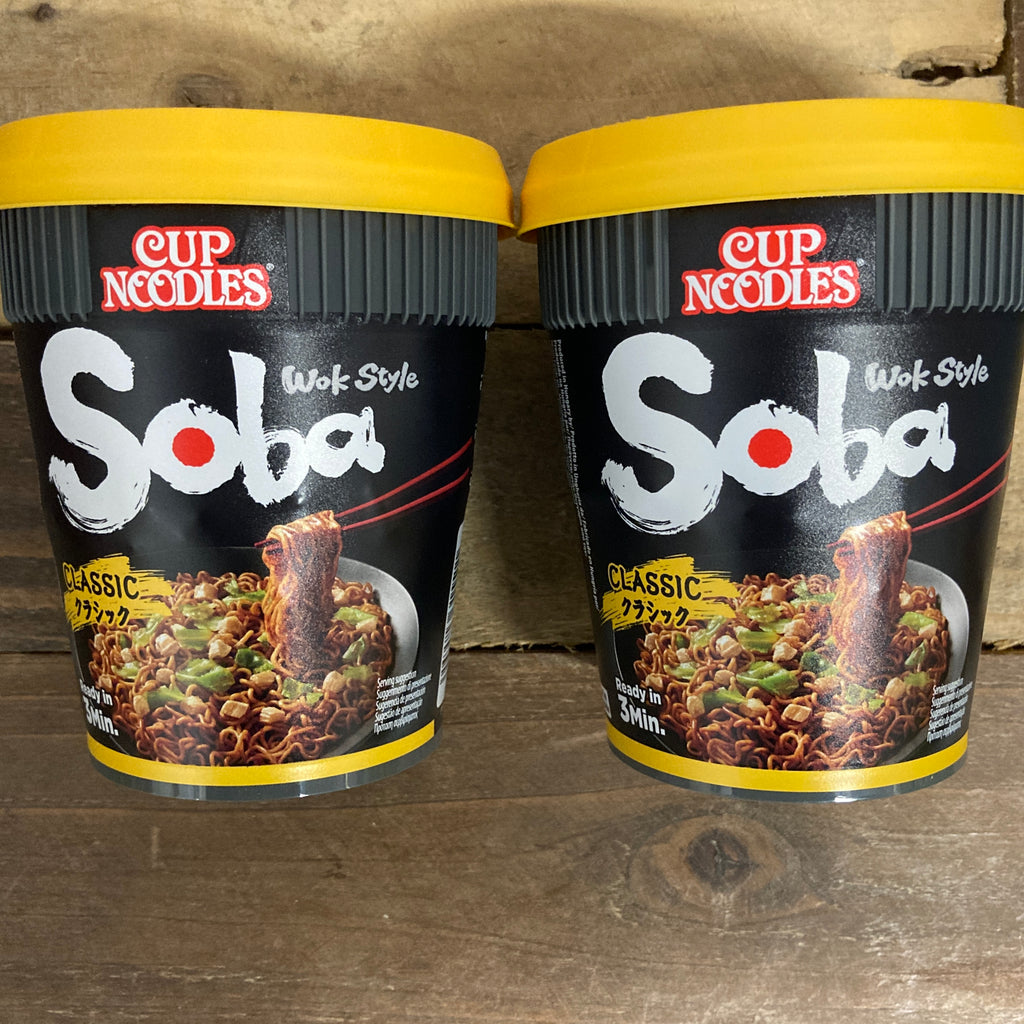 2x Nissin Soba Classic Instant Noodles Pots (2x90g) & Low Price Foods Ltd