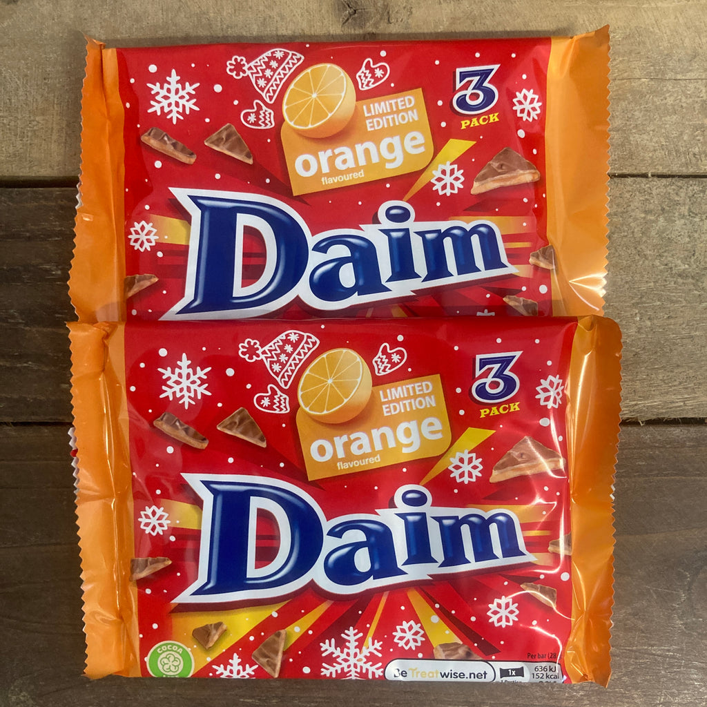 12x Daim Orange Chocolate Bars (4 Packs of 3x28g) & Low Price Foods Ltd