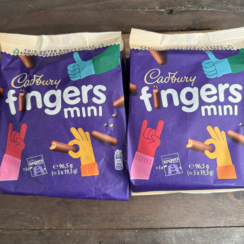 10x Cadbury Mini Fingers Chocolate Biscuits Snack Packs (2 Packs of 5 ...