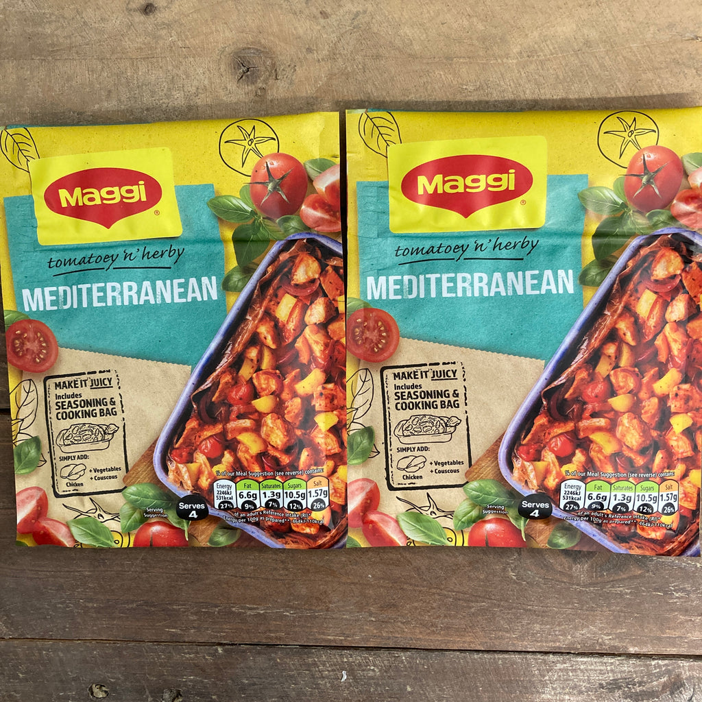 3x MAGGI Mediterranean Chicken Seasoning & Cooking Bags (3x37g) & Low ...