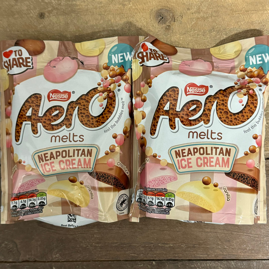 3x Aero Melts Neapolitan Ice Cream Share Bags (3x86g) & Low Price Foods Ltd