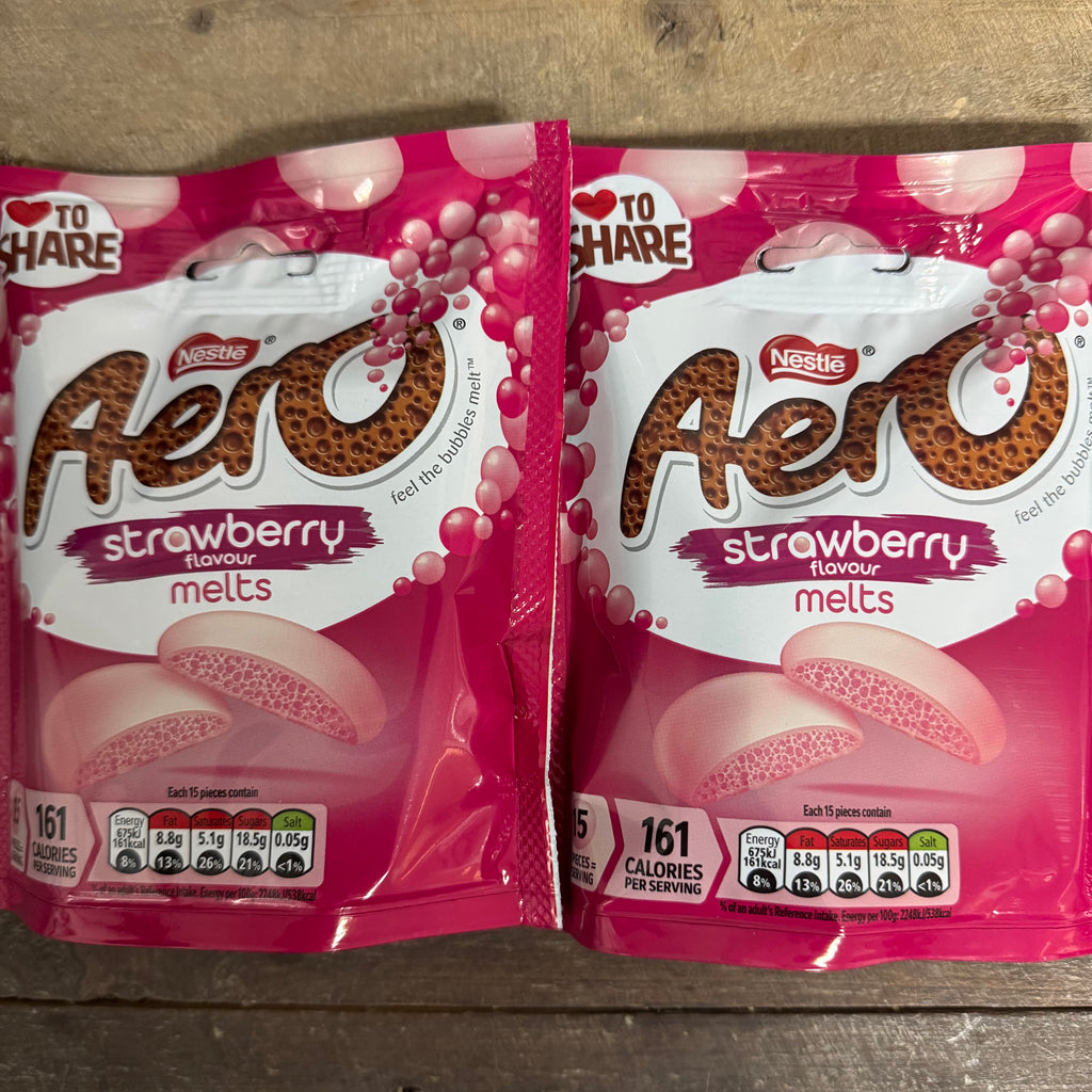 3x Aero Strawberry Flavour Melts Share Bags (3x86g) & Low Price Foods Ltd