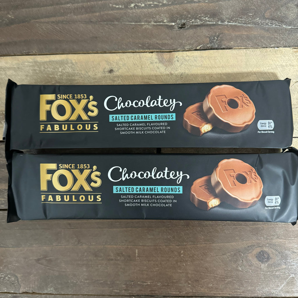 2x Fox's Salted Caramel Chocolatey Rounds Packs (2x130g) & Low Price ...