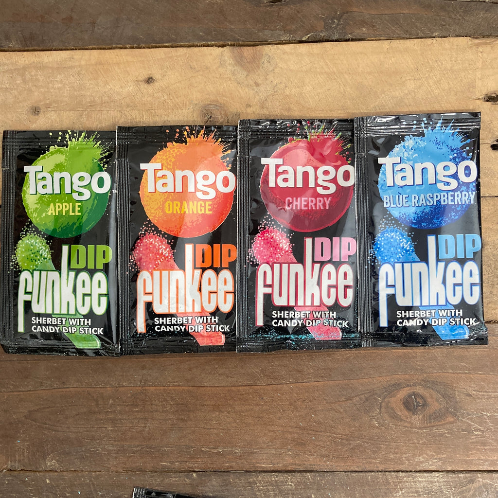 48x Tango Funkee Dip Fruity Sherbet with Candy Dip Stick Bags (48x15g ...