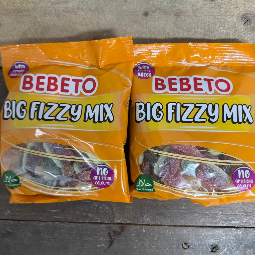 3x Bebeto Big Fizzy Mix Gummy Sweets Share Bags (3x150g) & Low Price ...