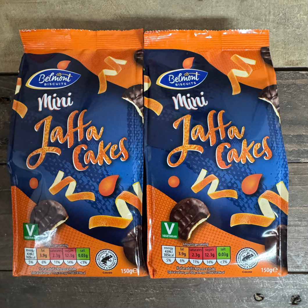 2x Belmont Mini Jaffa Cakes Bags (2x150g) & Low Price Foods Ltd