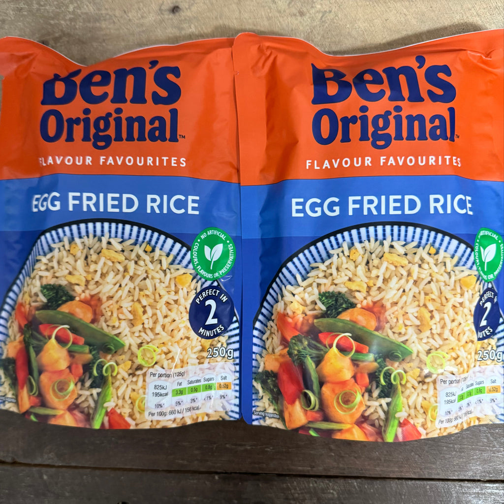 2x Ben's Original Egg Fried Microwave Rice Bags (2x250g) & Low Price ...