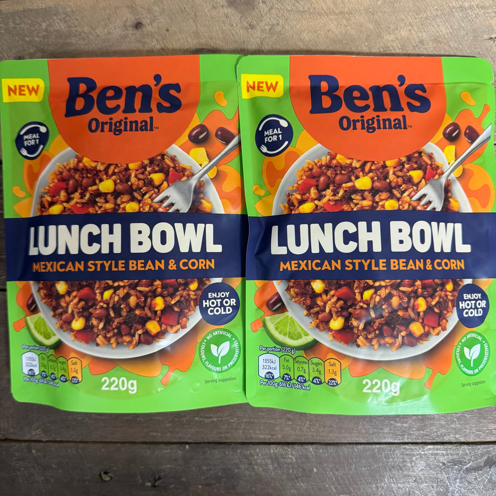 2x Bens Original Lunch Bowl Mexican Style Grains and Rice Bags (2x220g ...