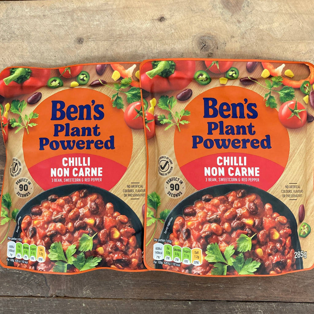 2x Ben's Plant Powered Chilli Non Carne Bags (2x285g) & Low Price Foods Ltd