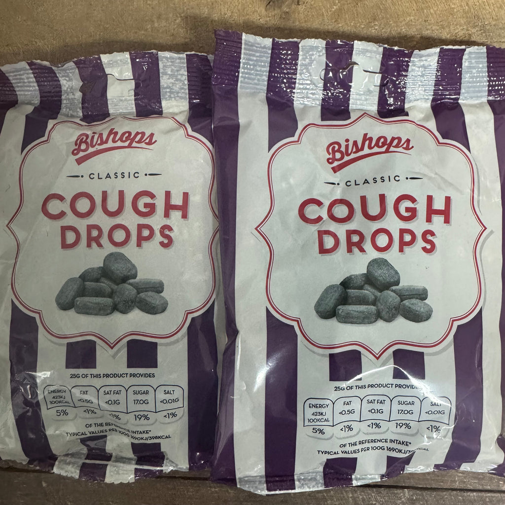 3x Bishops Cough Drops Bags (3x150g) & Low Price Foods Ltd