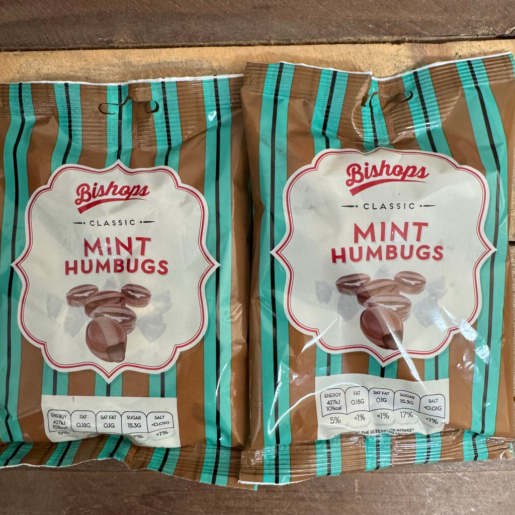 3x Bishops Classic Mint Humbugs Bags (3x140g) & Low Price Foods Ltd