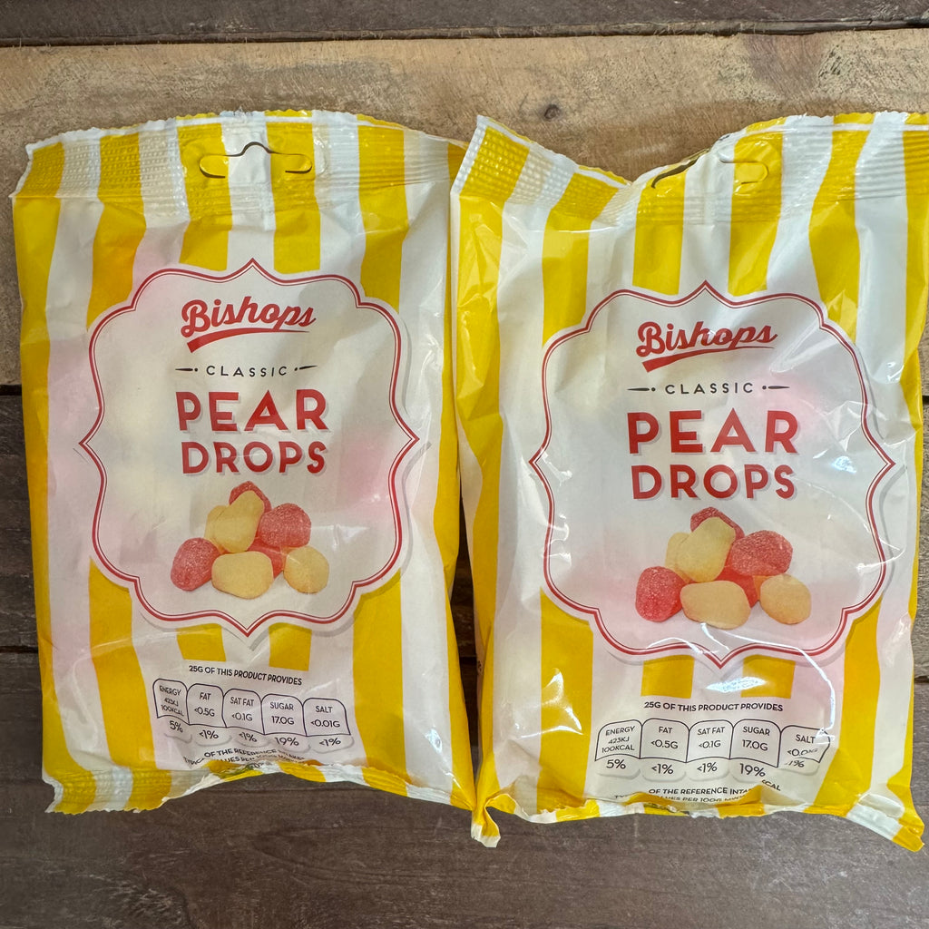 3x Bishops Classic Pear Drops Bags (3x140g) & Low Price Foods Ltd