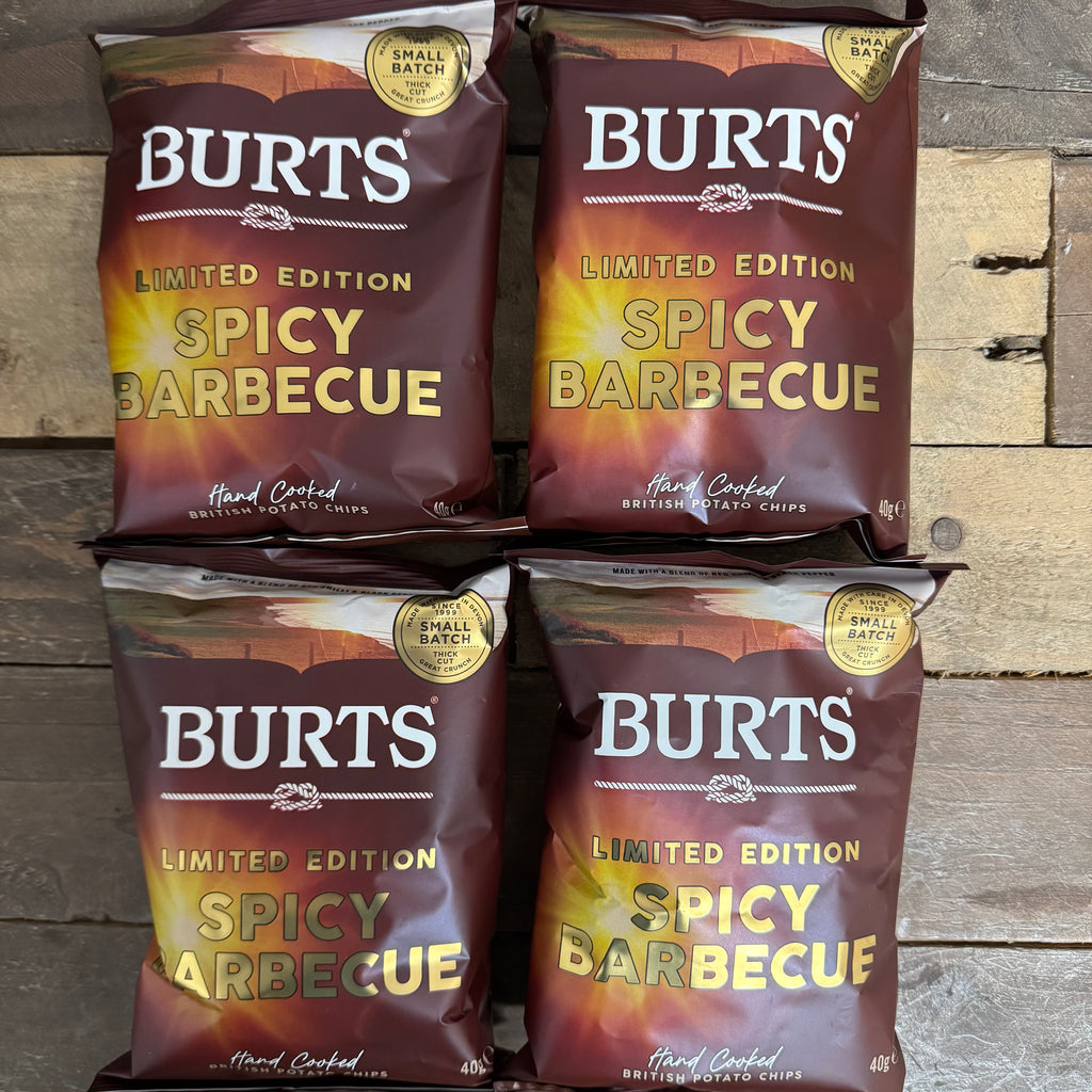 6x Burts Spicy Barbecue Crisps Bags (6x40g) & Low Price Foods Ltd