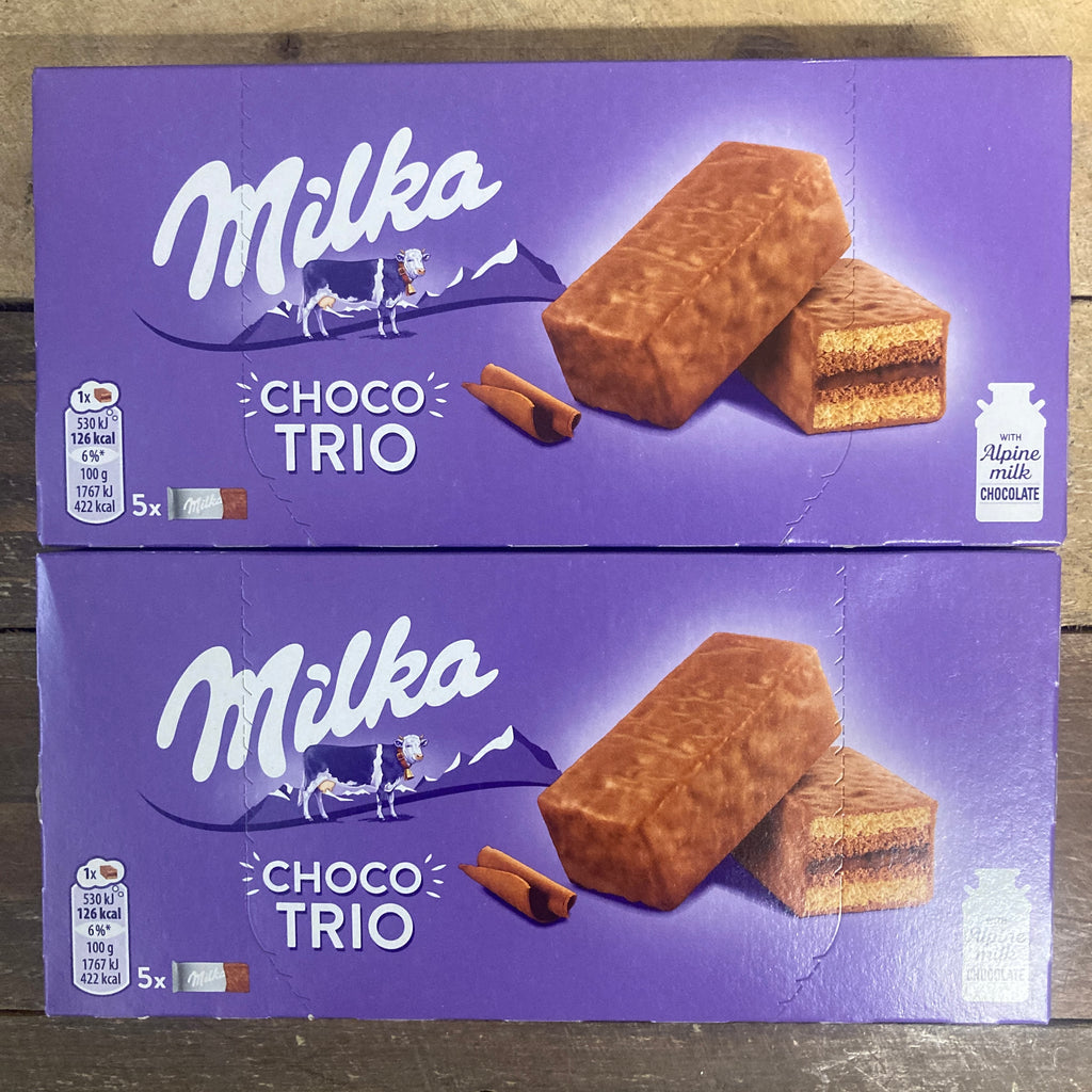 10x Milka Choco Trio Cake Bars (2 Packs of 5x30g Bars) & Low Price Foods Ltd