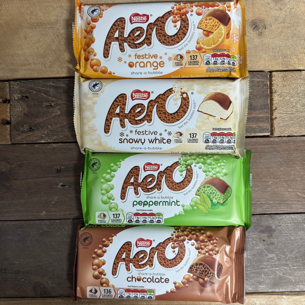 4x Aero Large Sharing Bars Selection (4x90g) & Low Price Foods Ltd