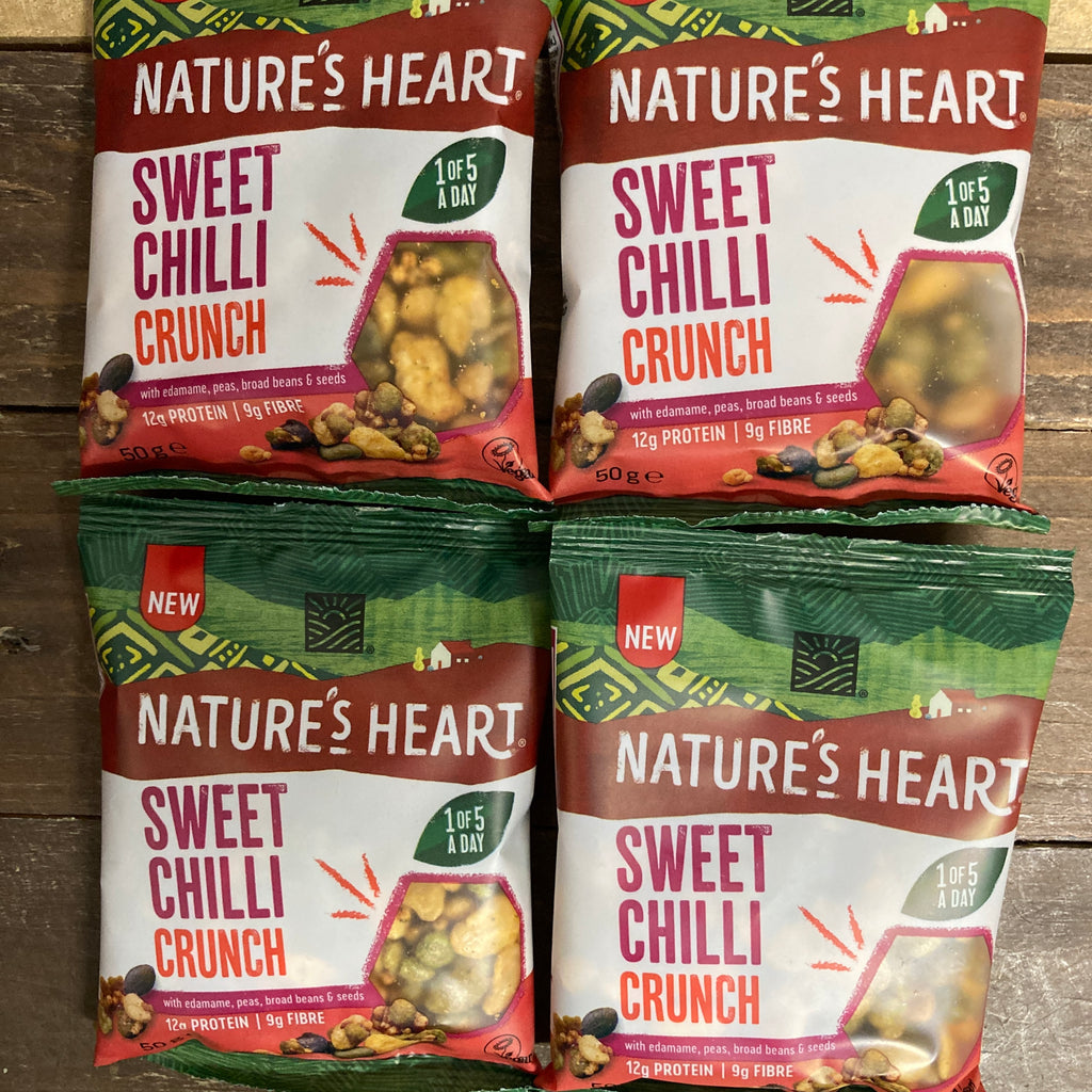 6x Nature's Heart Sweet Chilli Crunch Bags (6x50g) & Low Price Foods Ltd